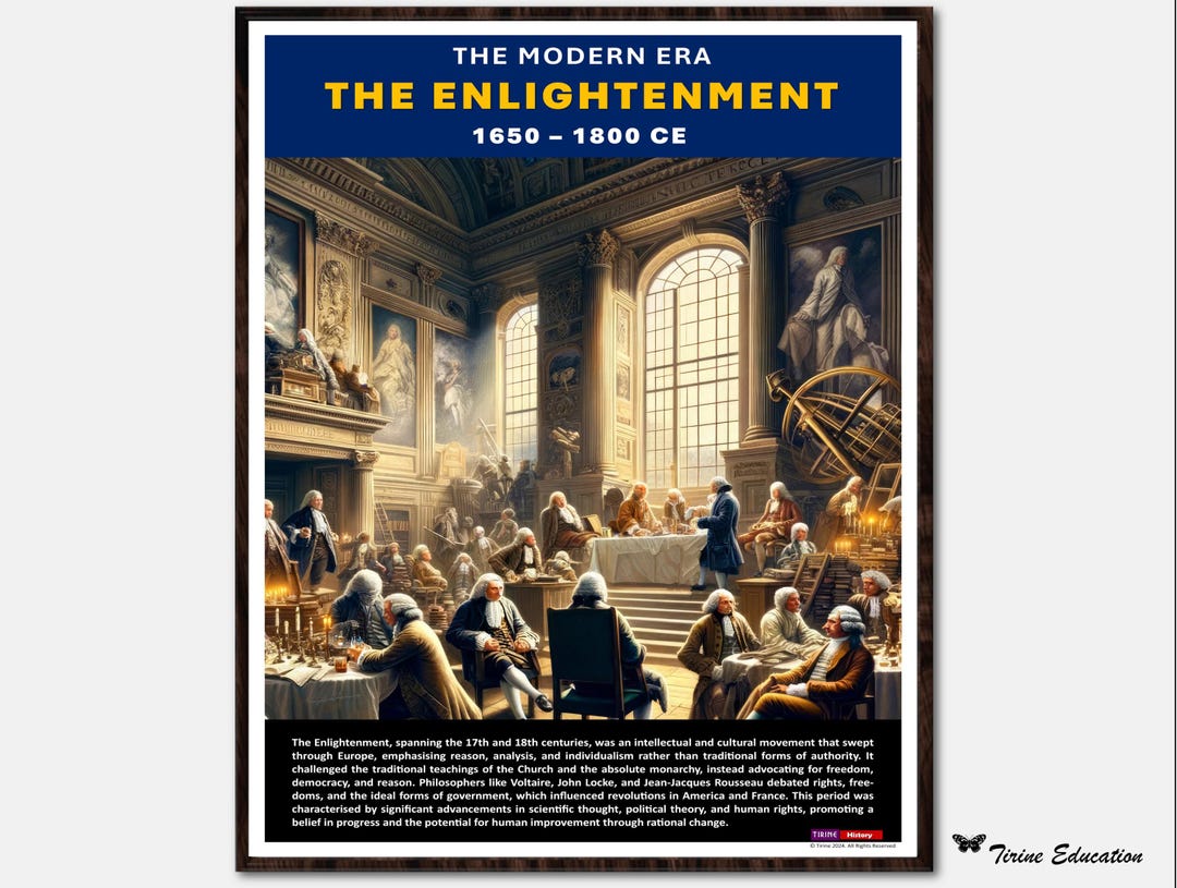 The Enlightenment History Poster, History Students, Historical Studies ...