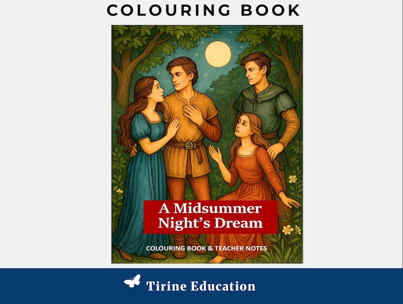 A Midsummer Night's Dream Coloring Book – Printable PDF, A4 & US Letter ...