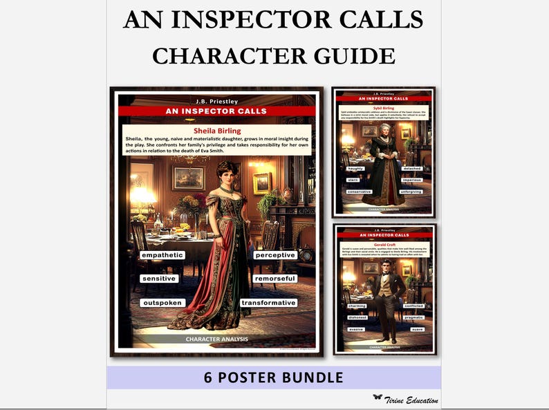 An Inspector Calls Character Guide Posters – 6 Printable Classroom ...