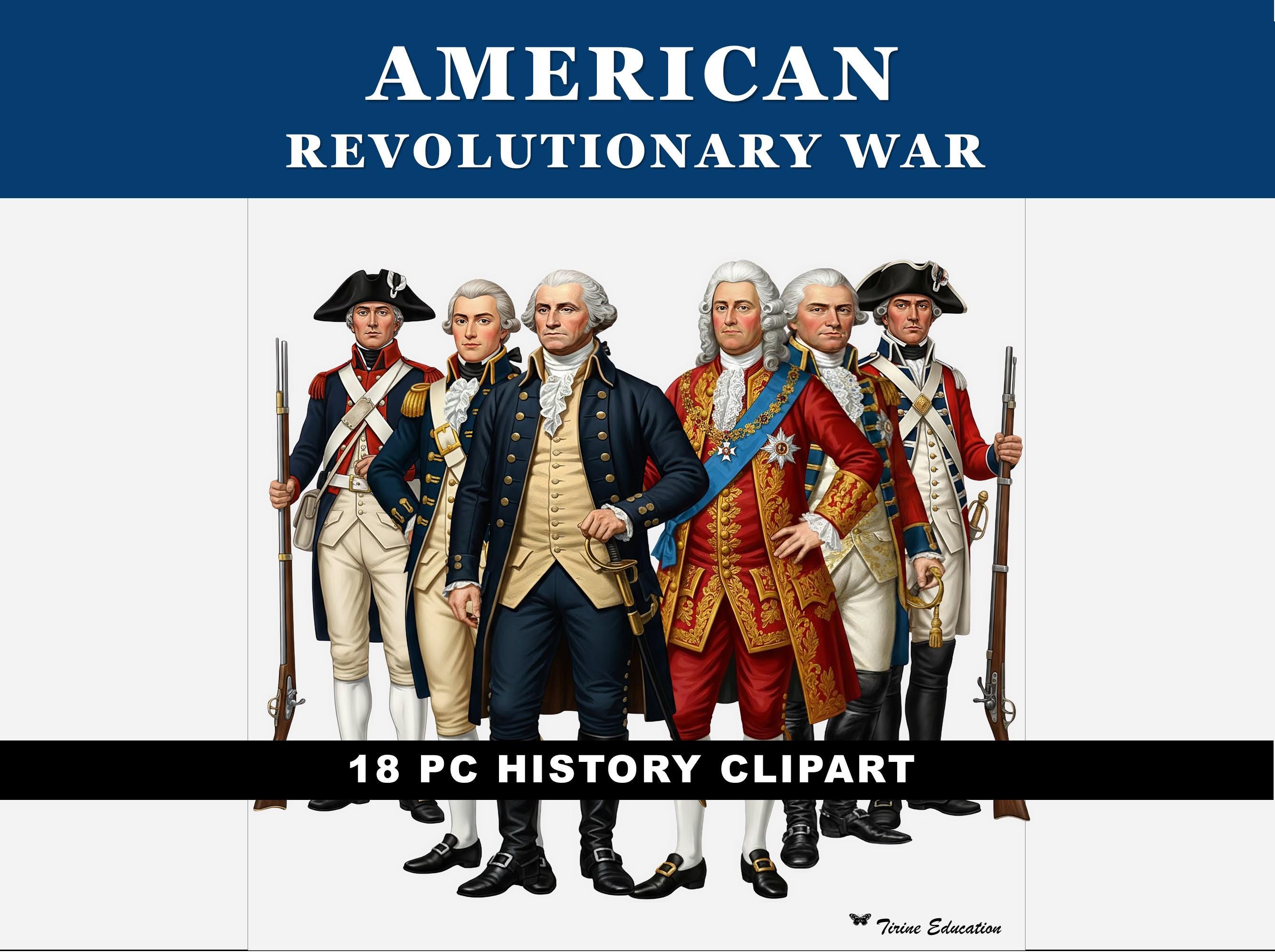 American Revolutionary War Clipart: US History Teaching Resource for ...