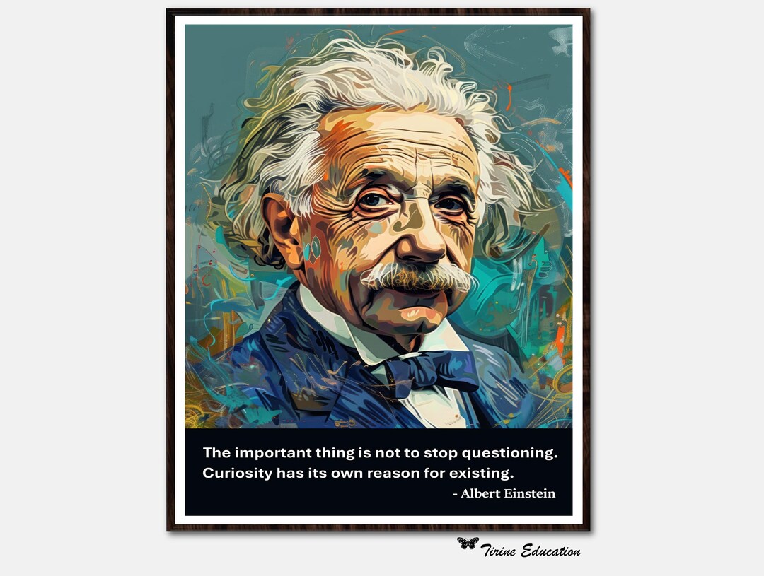 Albert Einstein Quote Poster, Inspirational, Motivational, Printable ...