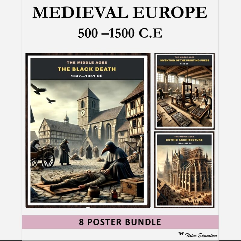 Medieval European Poster - Etsy