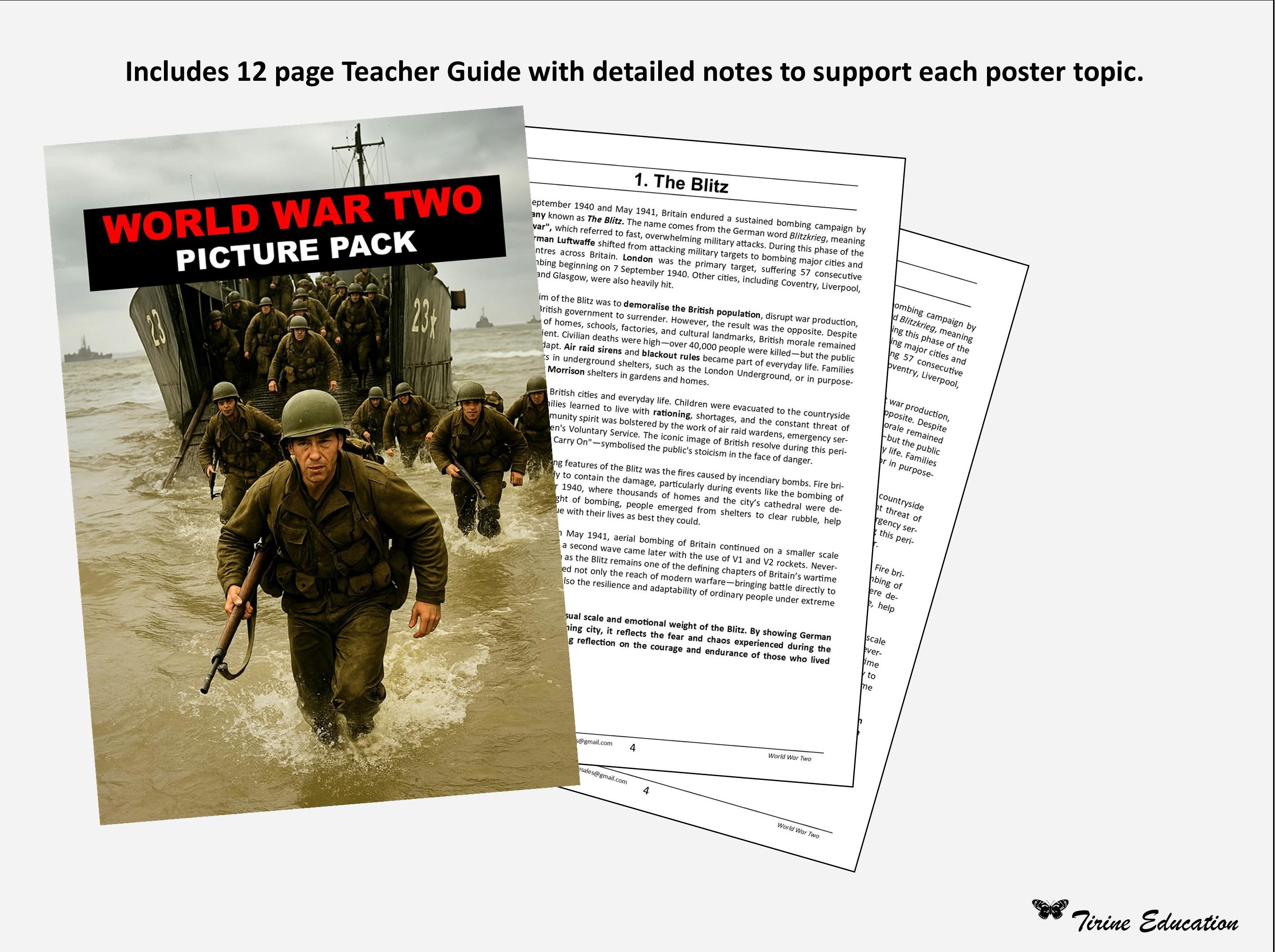 WWII History Poster Set: Social Studies Classroom Decor (digital ...