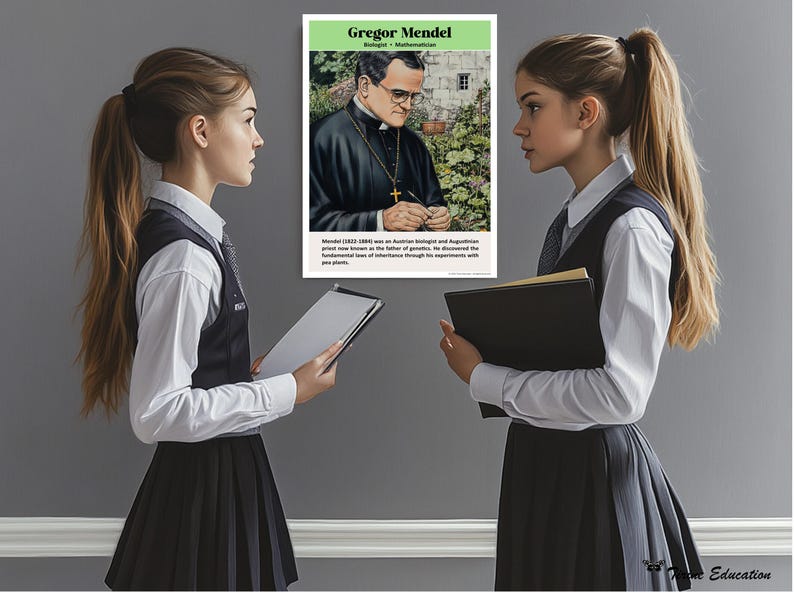 Gregor Mendel Classroom Poster for Science Biology Classroom Decor ...