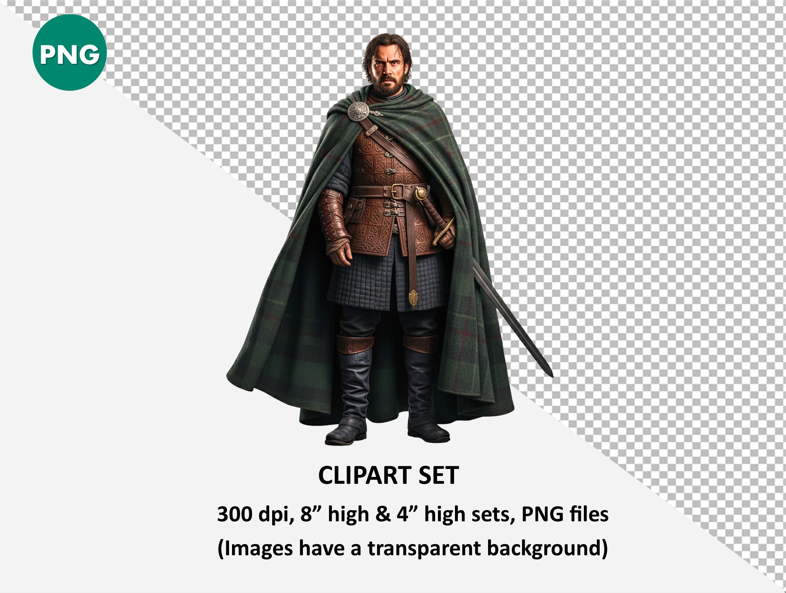 Macbeth Clipart Set: Realistic Character Illustrations for Worksheets ...