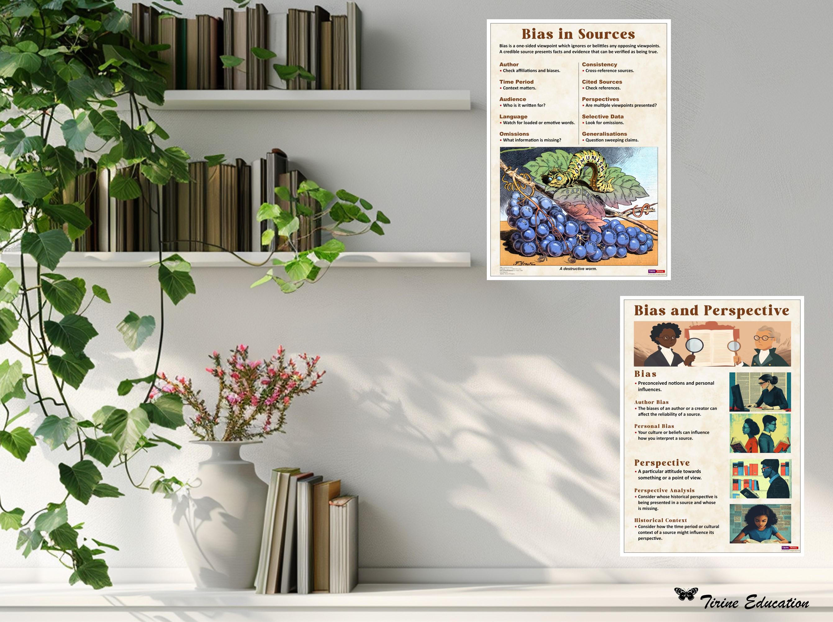 History Sources Poster Set: Primary, Secondary, Tertiary (digital ...