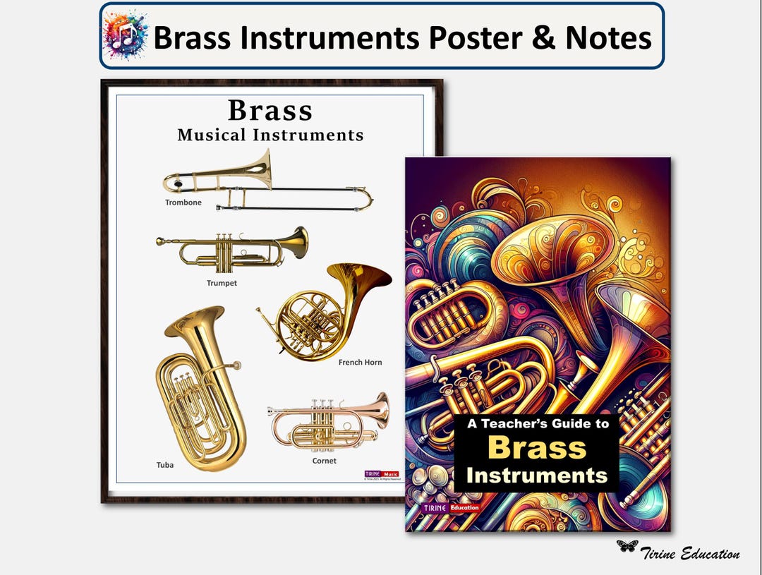Brass Instruments Poster and Teacher Notes, School Music, Orchestra ...