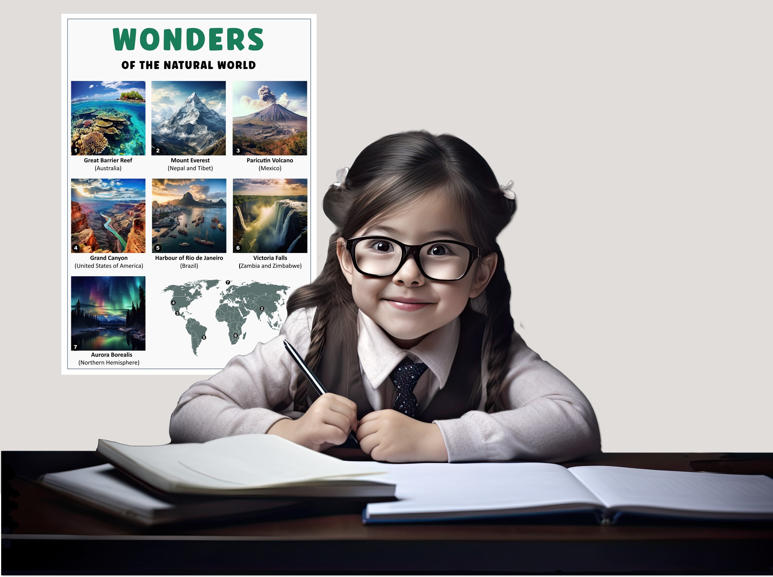 Wonders of the Natural World Poster, Educational Wall Art, Classroom ...
