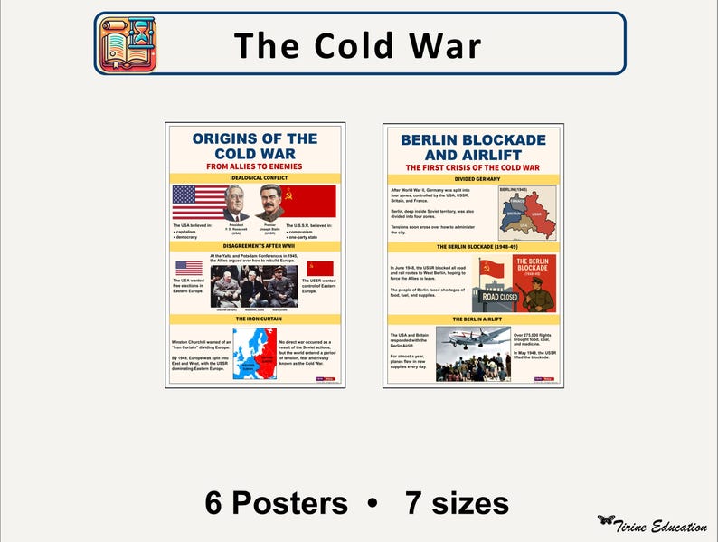 The Cold War History Classroom Posters – Printable, Digital Posters for ...