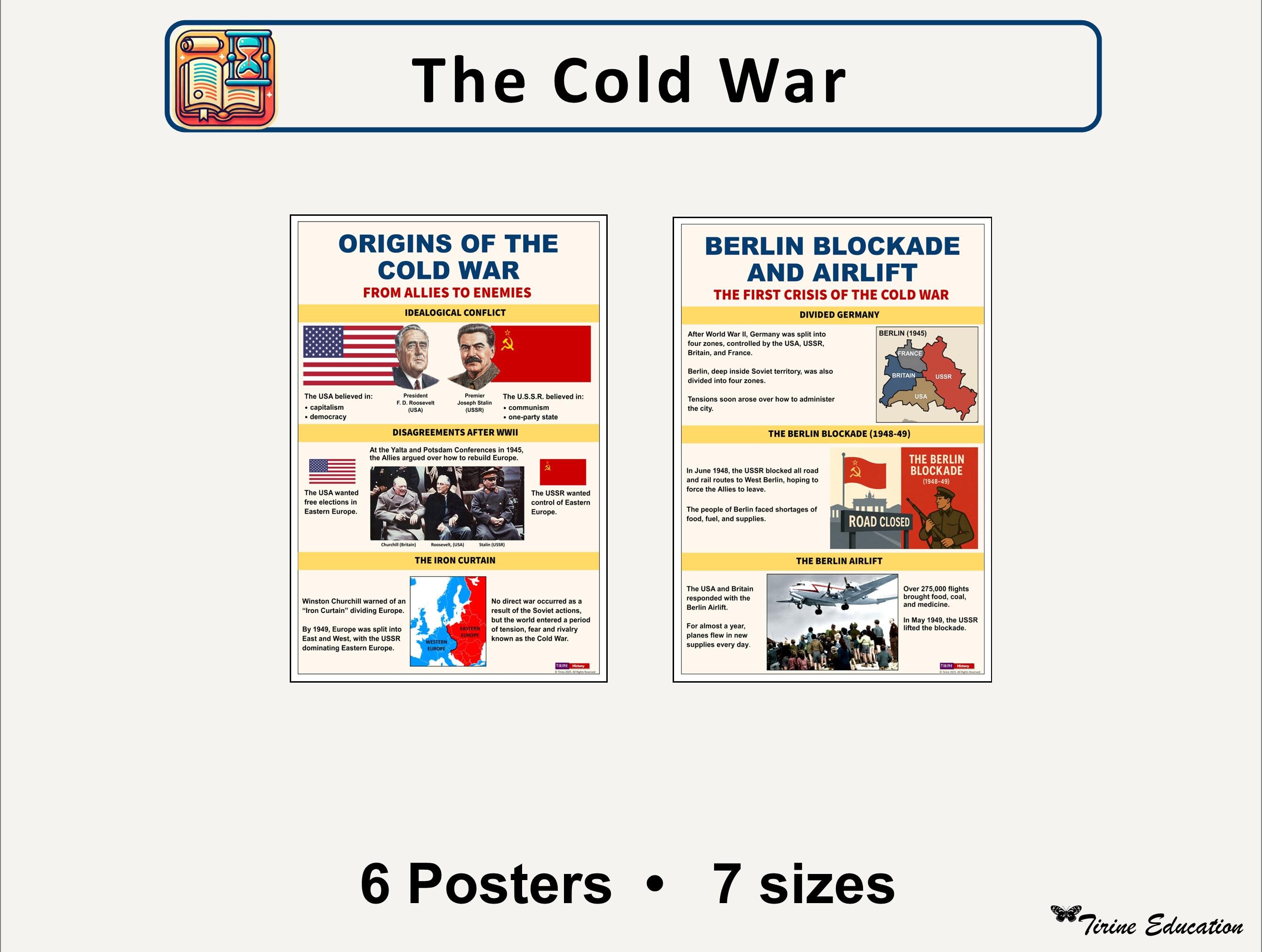 The Cold War History Classroom Posters – Printable, Digital Posters for ...