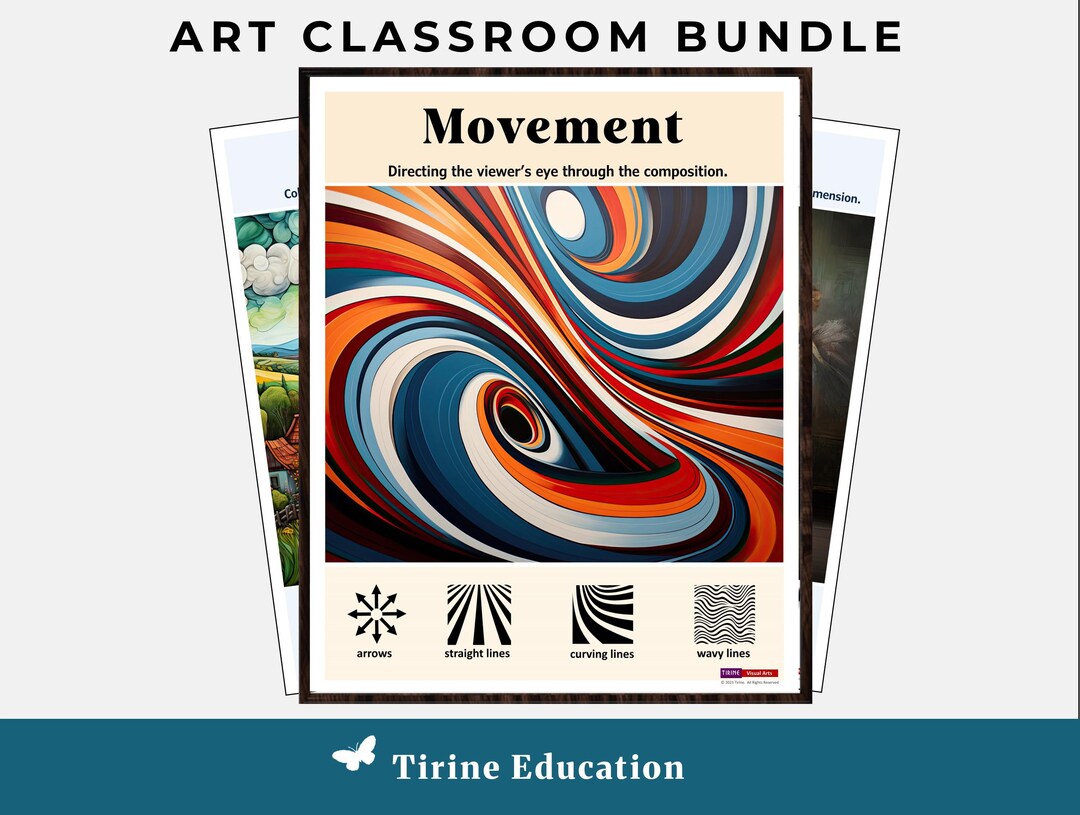 Complete Art Classroom Poster Bundle – 23 Printable Posters | Elements ...