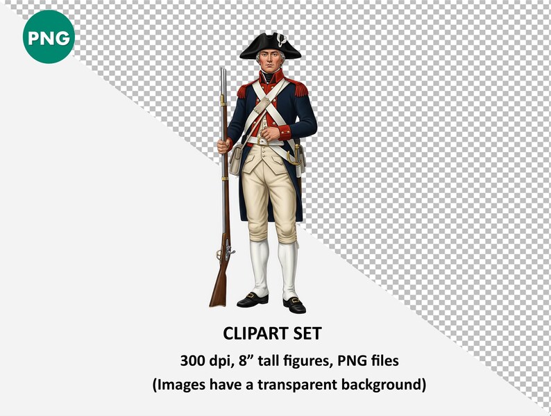 American Revolutionary War Clipart: US History Teaching Resource for ...