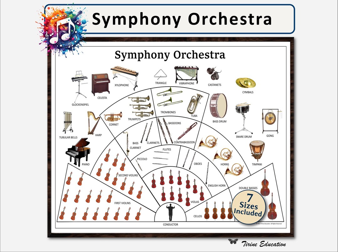 Symphony Orchestra Classroom Poster – Music Classroom Decor, Bulletin ...