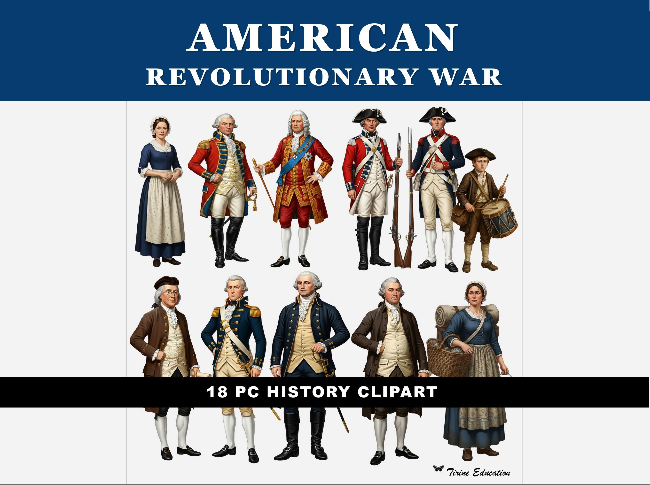 American Revolutionary War Clipart: US History Teaching Resource for ...