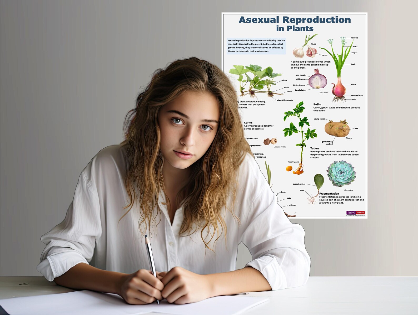 Asexual Reproduction in Plants Poster, Science Biology, Middle School ...