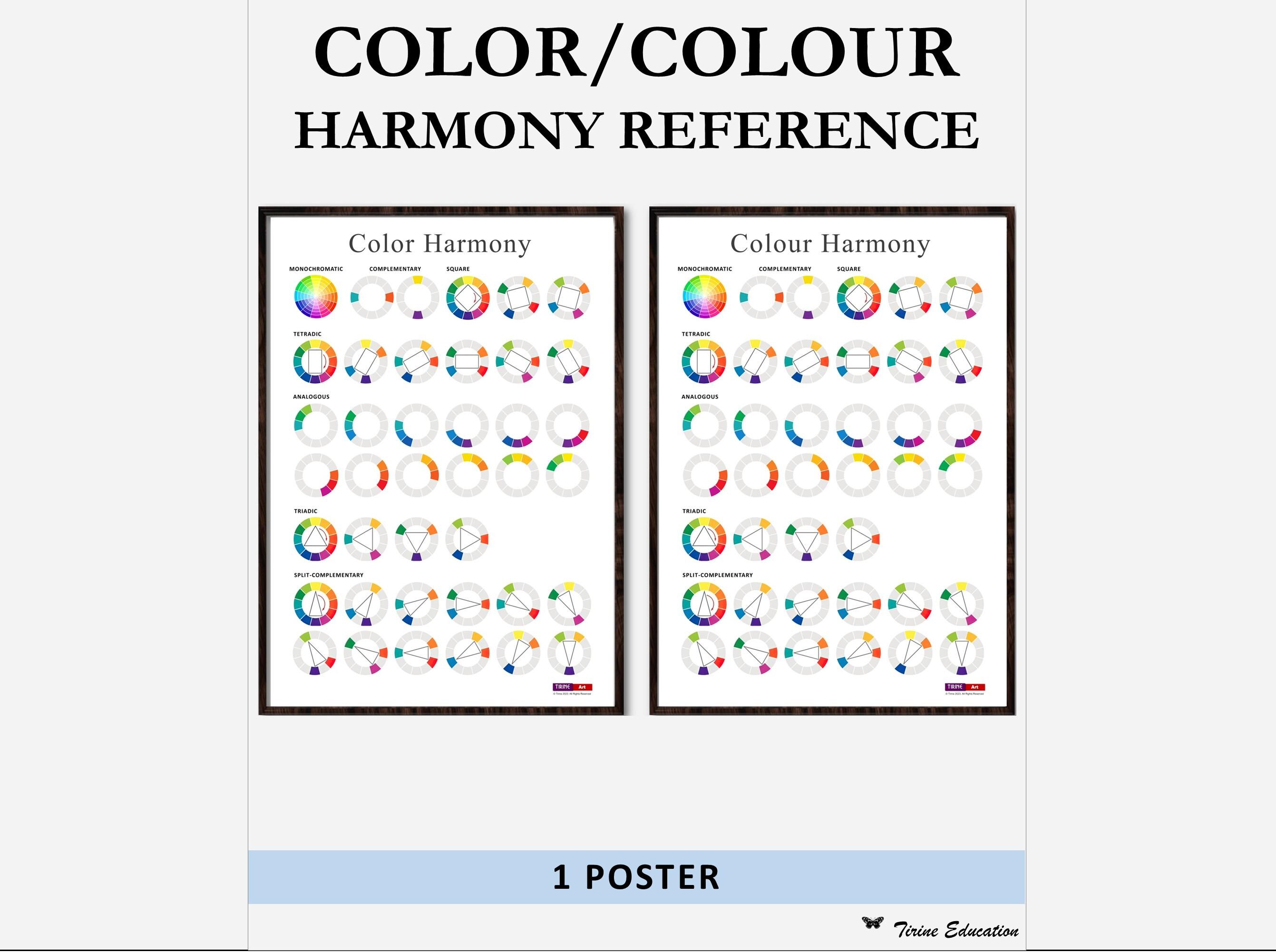 Color Harmony Poster | Printable Colour Theory Classroom Poster ...