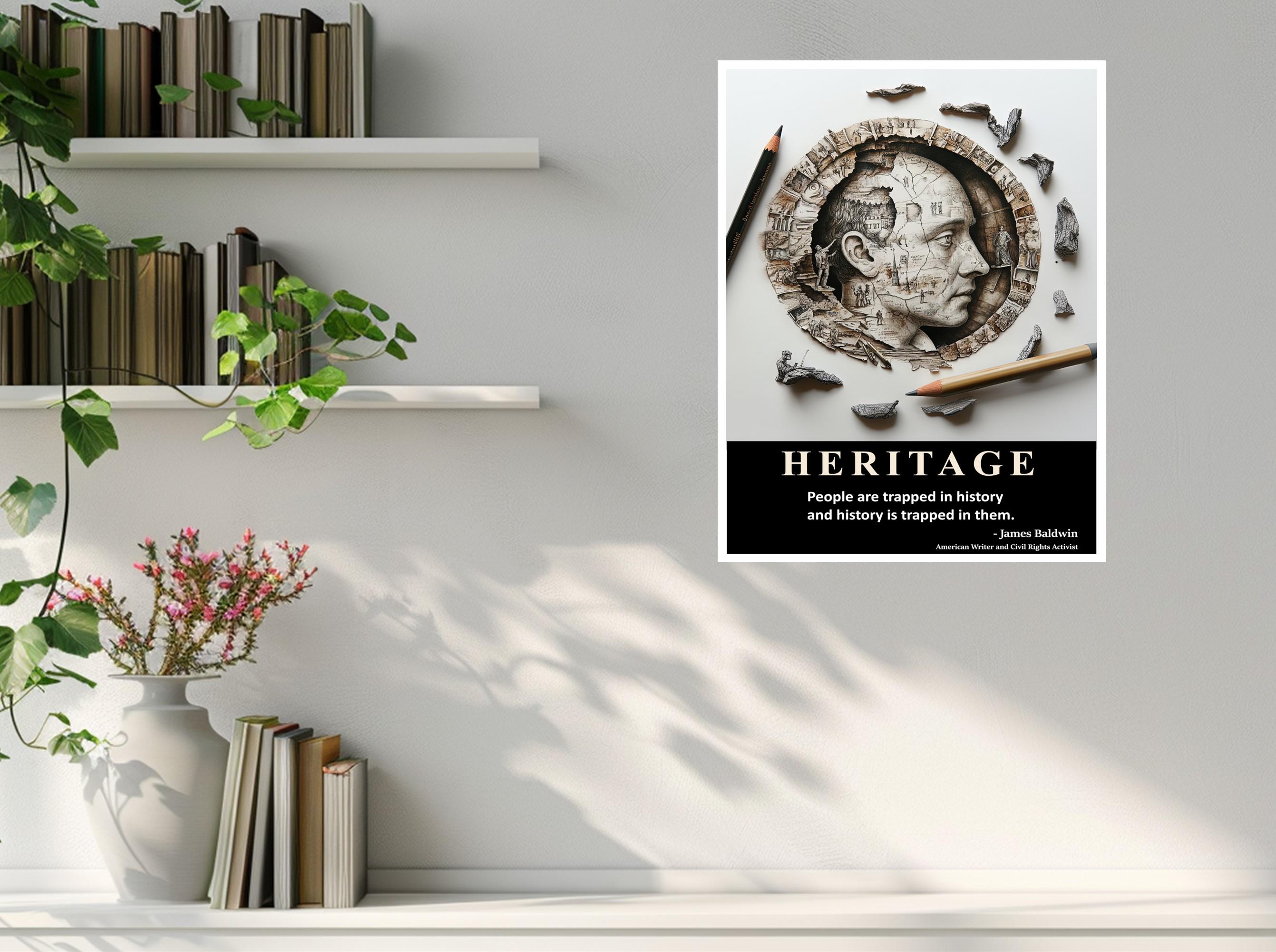 History Quote Poster, Printable, Digital, James Baldwin, Middle High ...