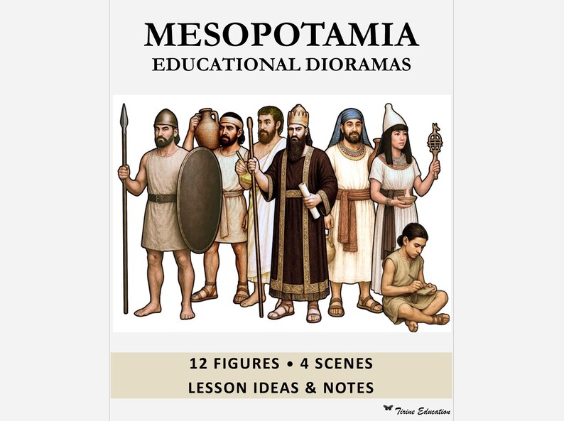 Ancient Mesopotamia Paper Model Set: History Diorama Scenes (digital ...