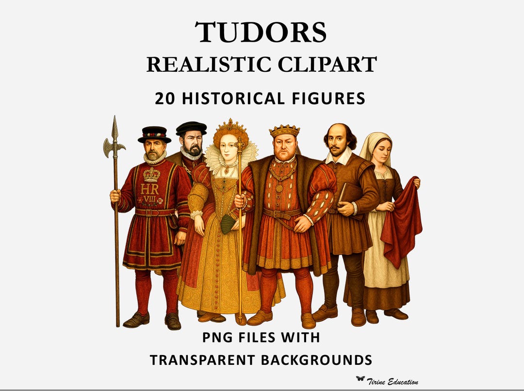 20 Tudor History Clipart: High Quality Pngs, Realistic Figures, History ...