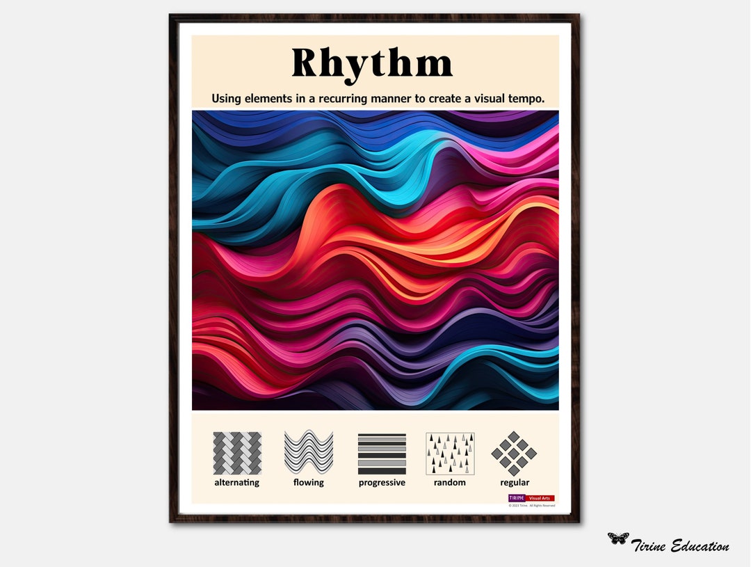 Art Classroom Poster Rhythm Principles of Design Art - Etsy