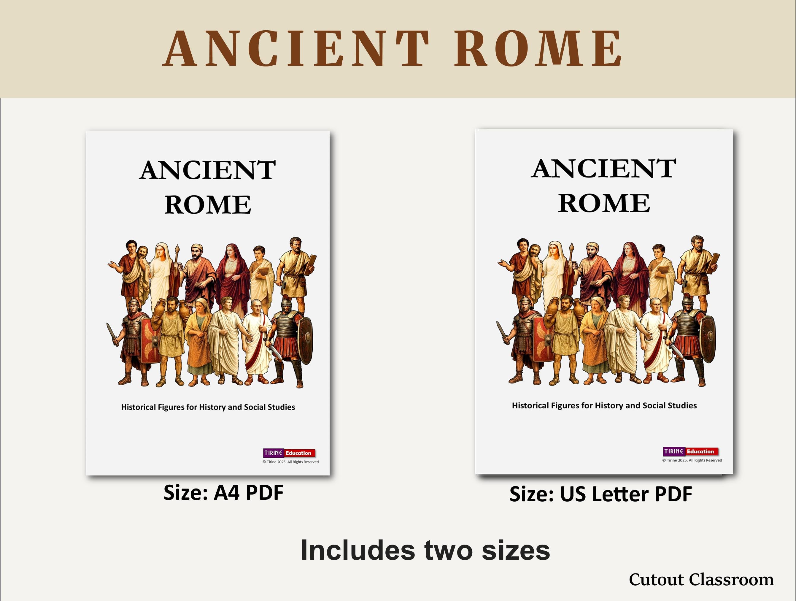 Ancient Rome Paper Model Set: Historical Figures & Diorama Scenes ...