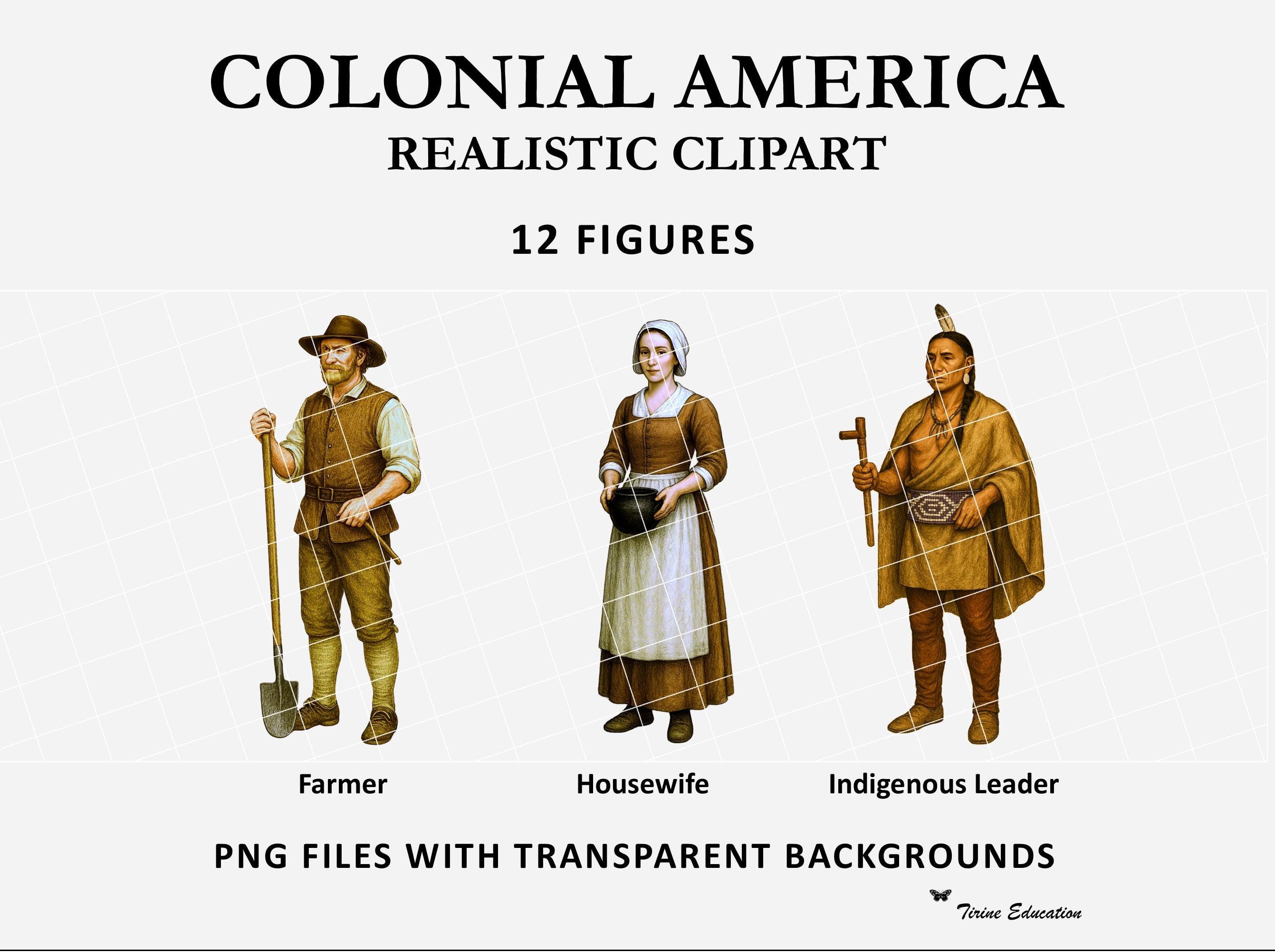 Colonial America Clipart & Worksheets: US History Teacher Resources ...