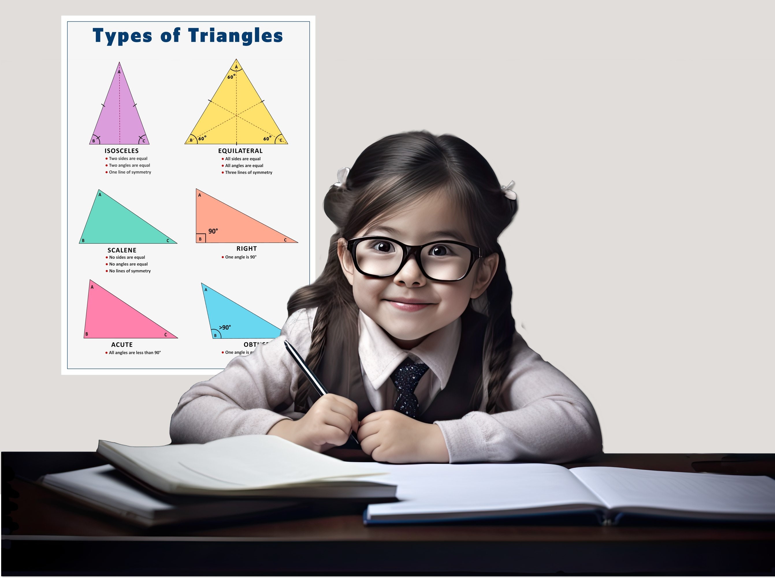 Types of Triangles Plus Polygons Poster Set, Printable Digital Poster ...