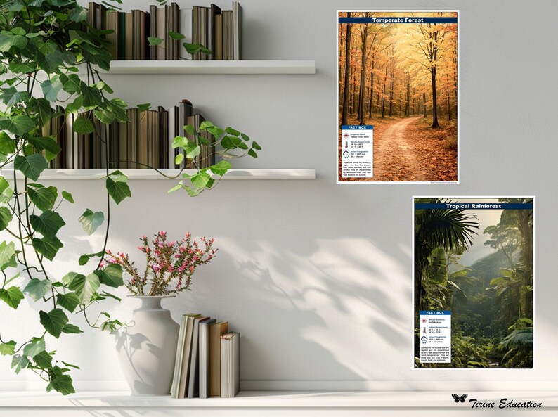 Biomes Poster Set: Printable Geography Decor for Middle & High School ...