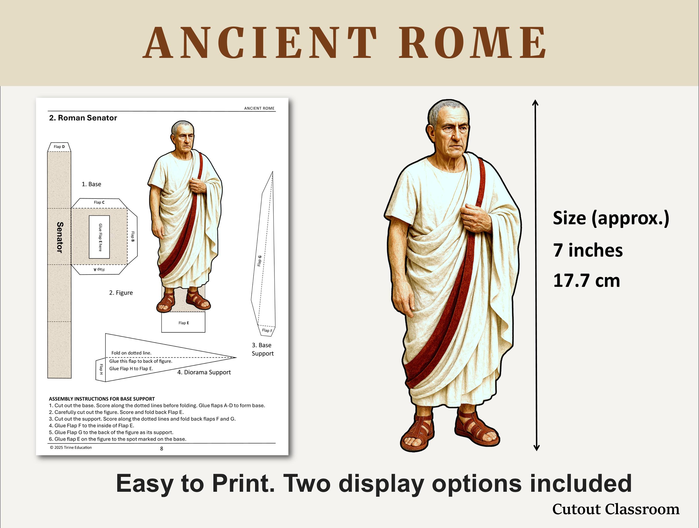 Ancient Rome Cutout Figures, Classroom Teaching Resource, Printable ...