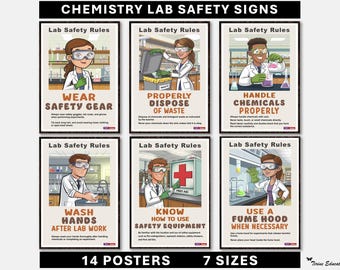 Science Lab Rules Poster - Etsy