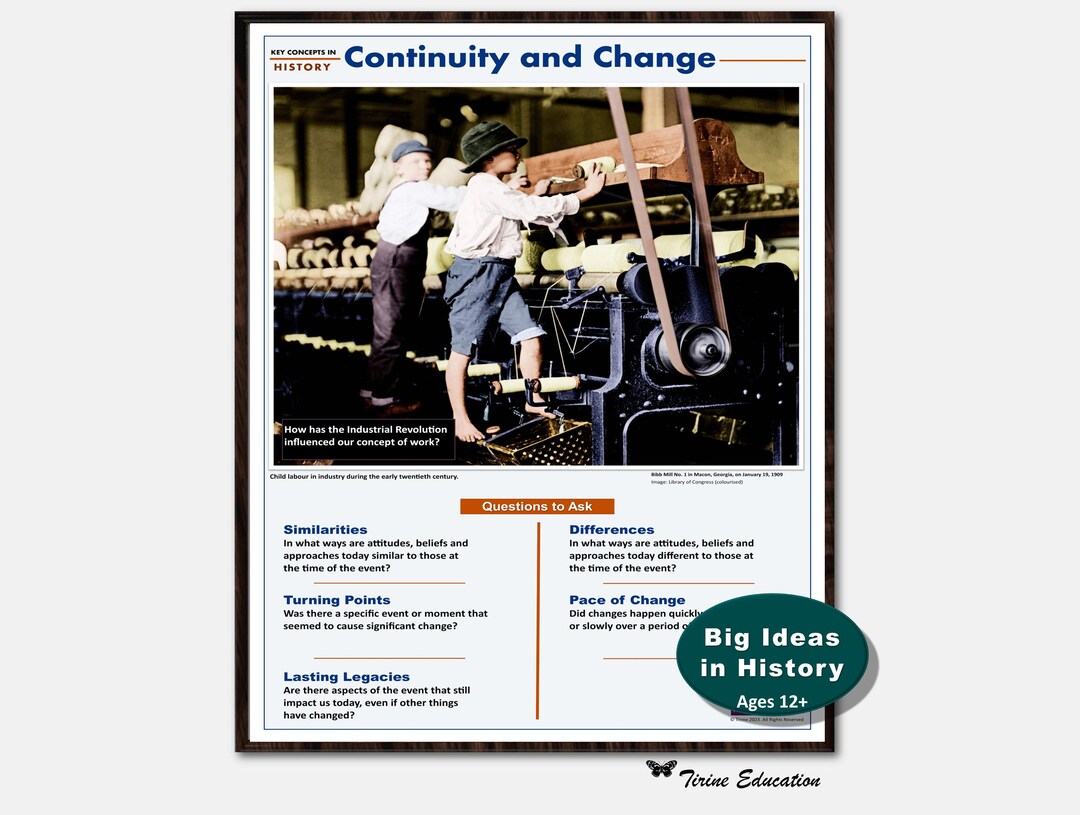 History Classroom Poster - Understanding Continuity and Change ...