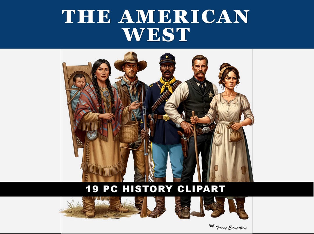 The American West Clipart: US History Teaching Resource for Powerpoints ...