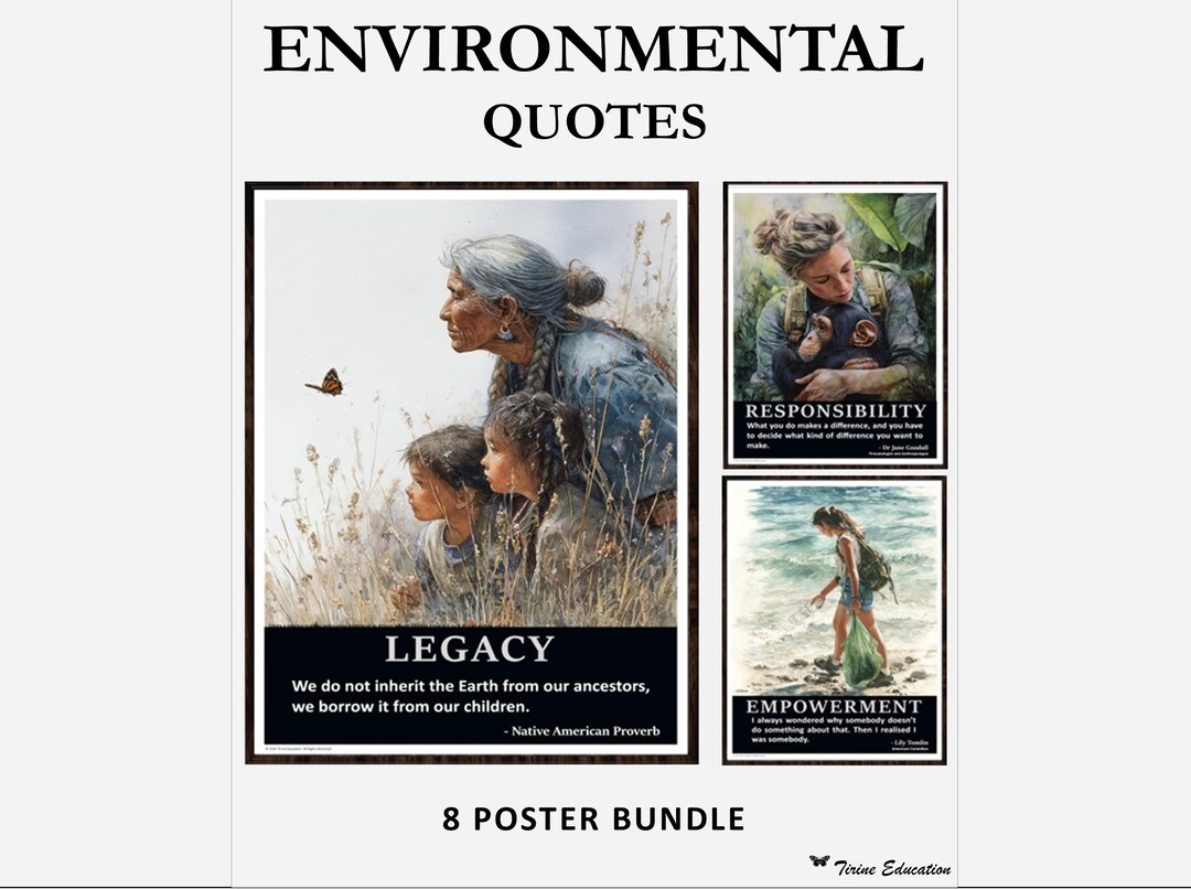 Inspirational Environmentalists Posters | 8 Printable Quotes for ...