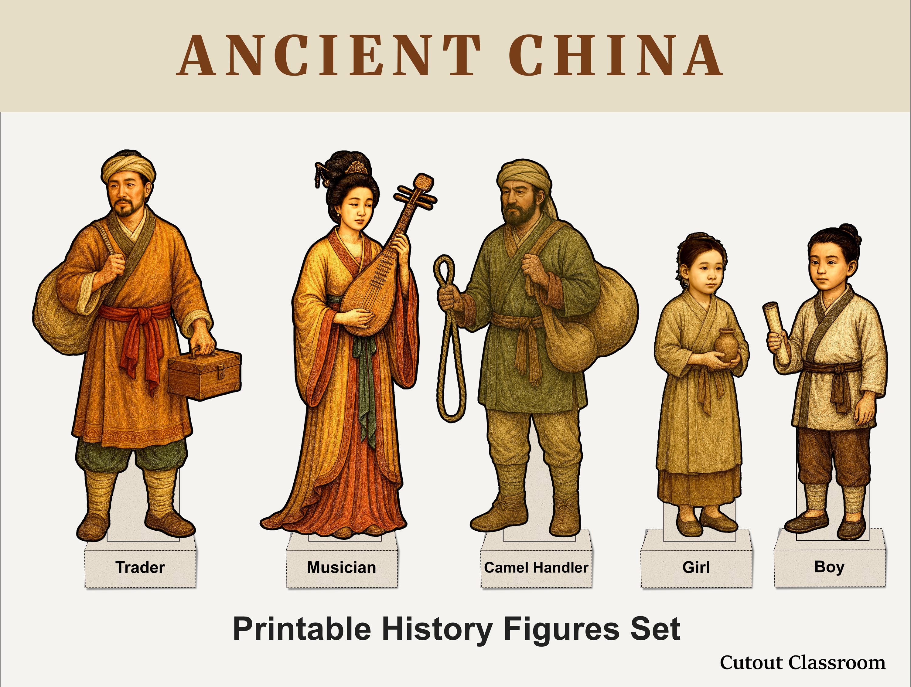 Han Dynasty Paper Model Set: Ancient China Diorama (digital Download ...