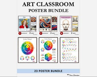 Elements of Art & Principles of Design Poster Set - Etsy
