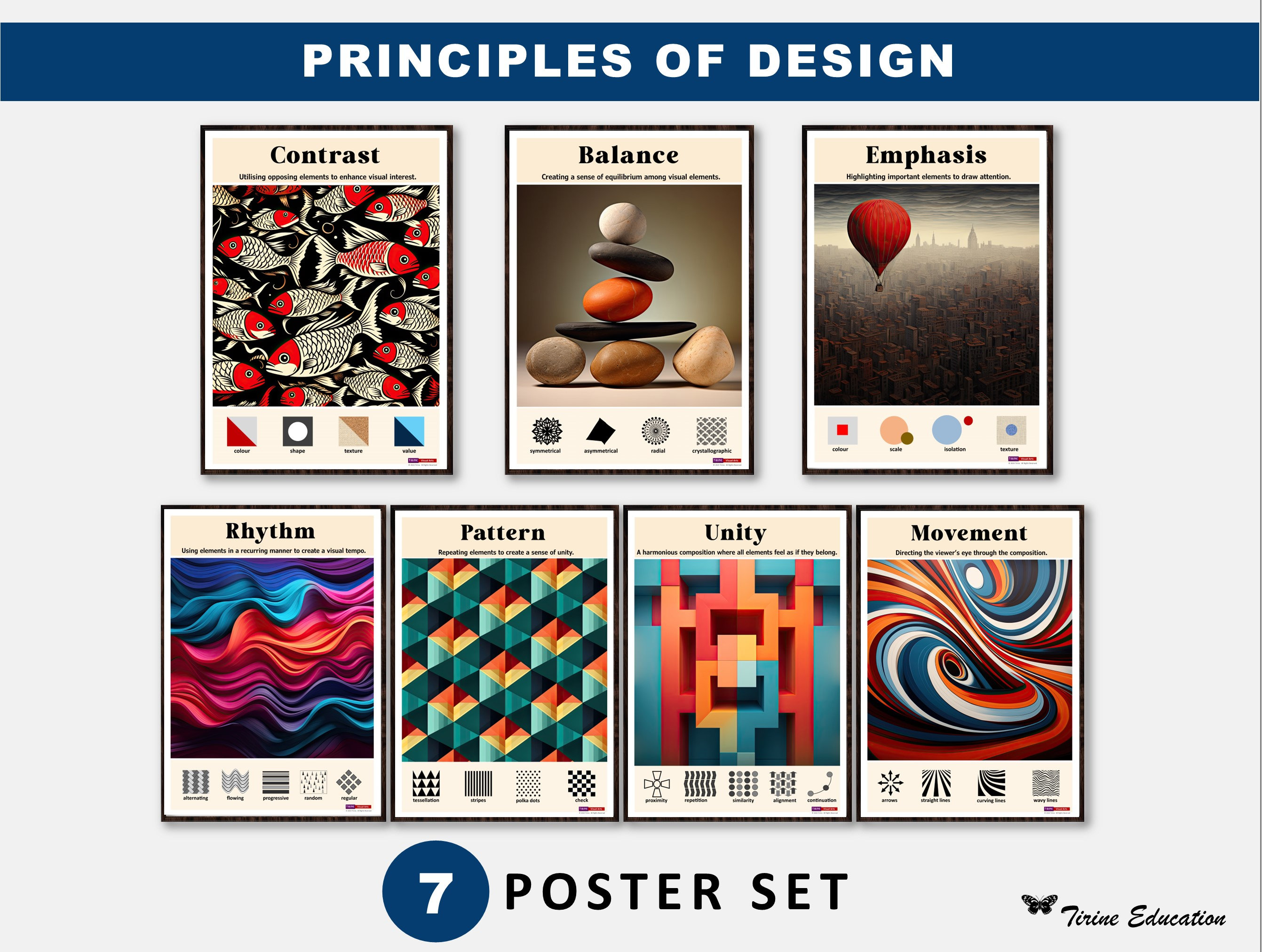 Principles of Design, Art Posters, Free Ebook, Visual Arts, Middle School High School Art ...