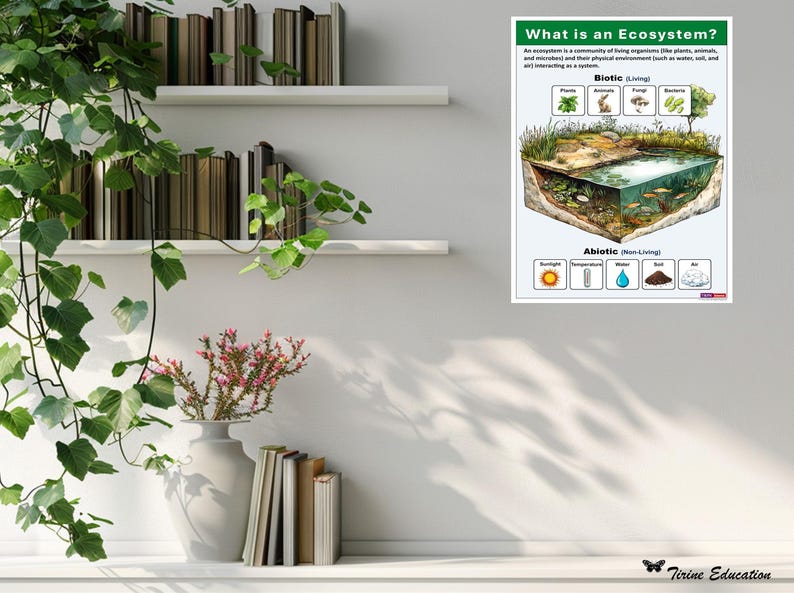 Ecosystems Environmental Science Posters, Digital, Printable Biology ...