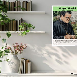Gregor Mendel Classroom Poster for Science Biology Classroom Decor ...