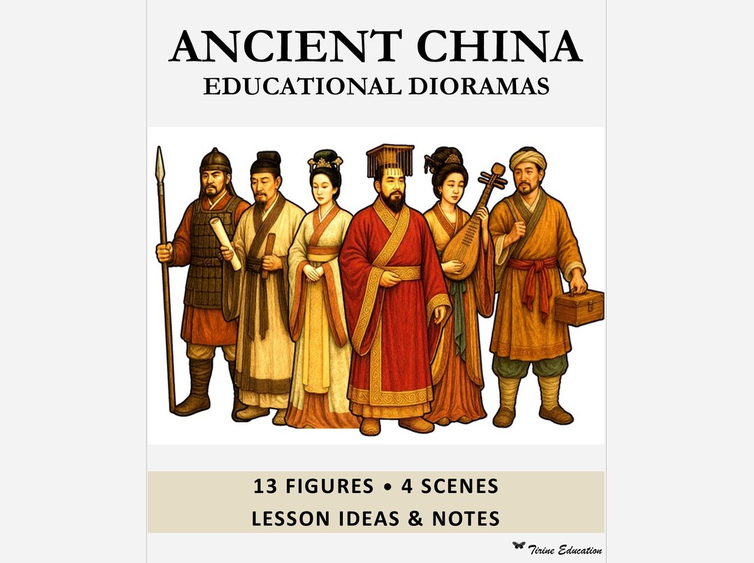 Ancient China Printable Paper Model Set, Printable Models, Historical ...