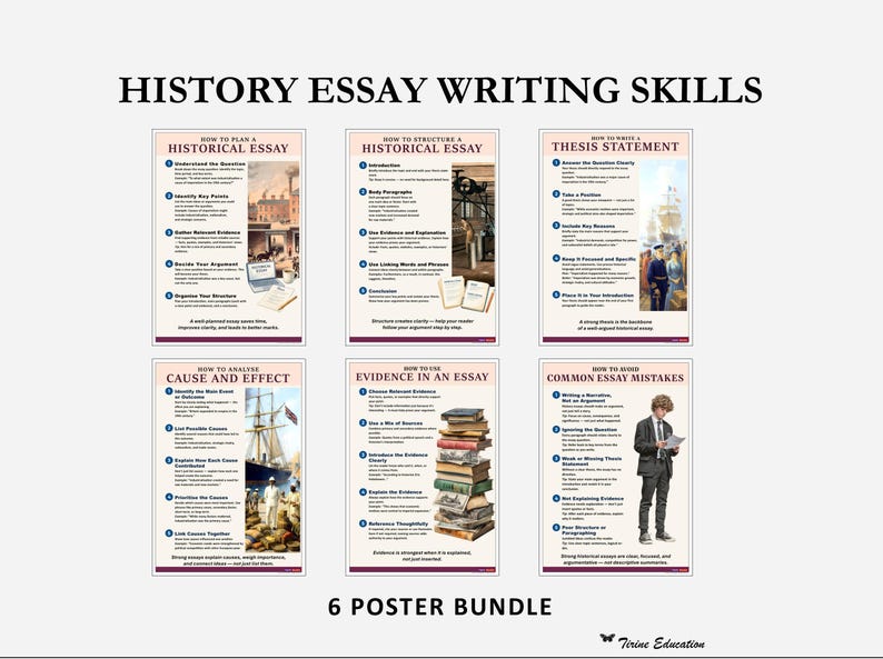 History Classroom Posters, History Essay Writing Tips and Examples ...