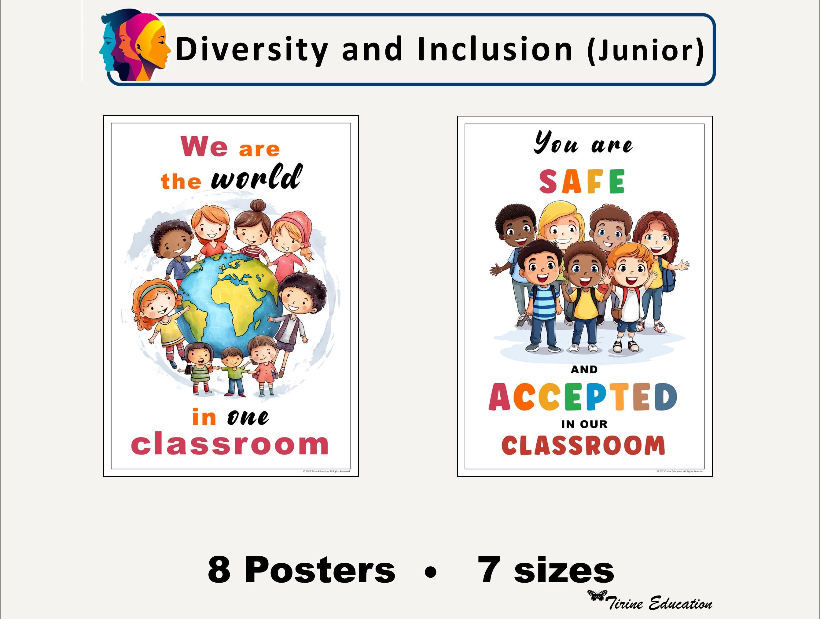 Diversity and Inclusion Classroom Posters: Positive Affirmations ...