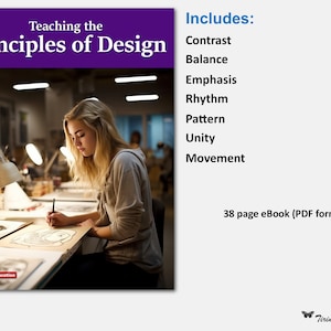 Elements of Art and Principles of Design – 14 Poster Bundle for Art ...