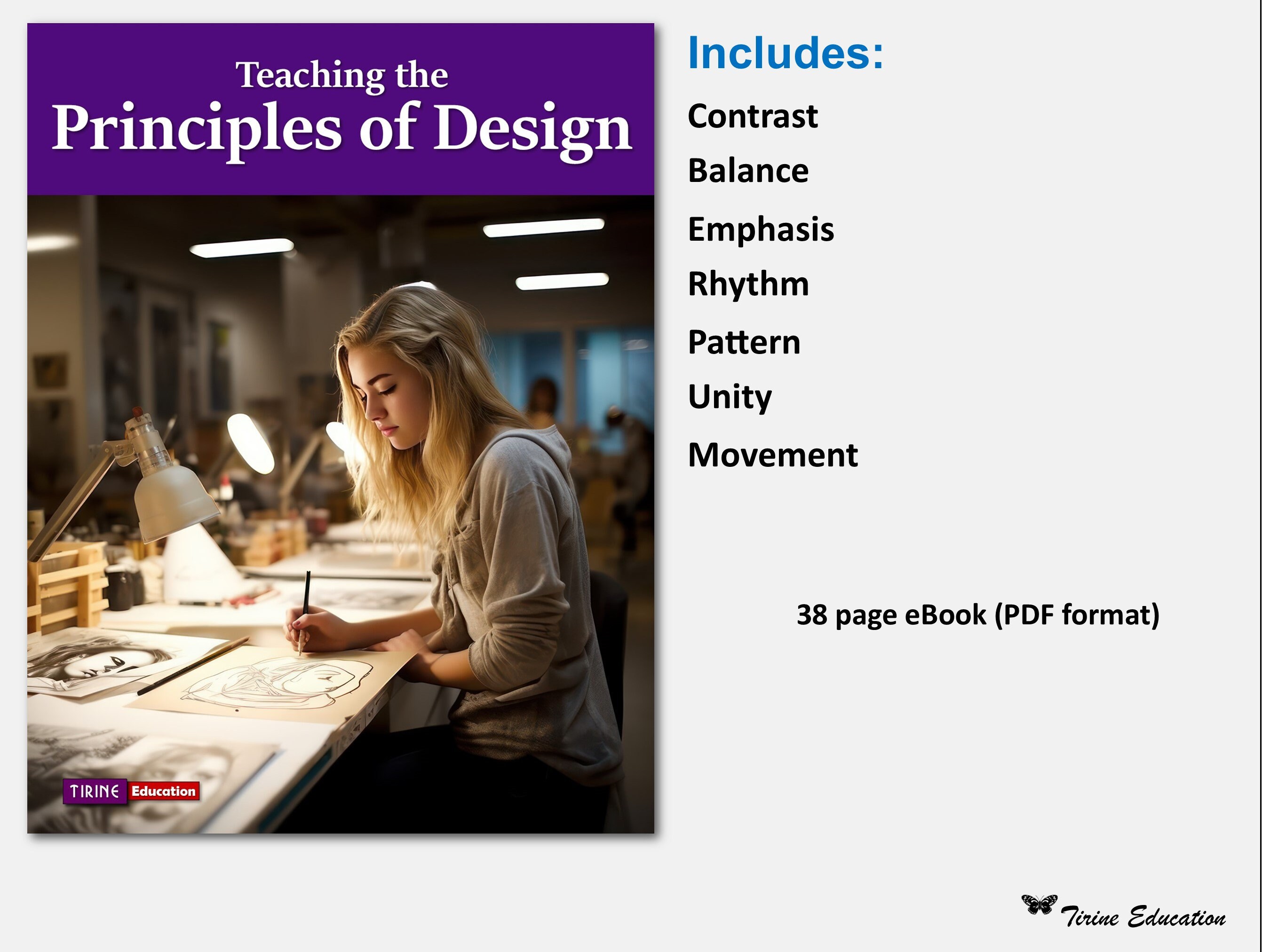 Art Classroom 23 Poster Bundle: Elements, Principles, Drawing, Color ...