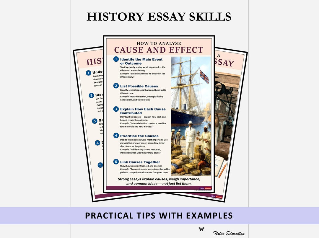 History Classroom Posters, History Essay Writing Tips and Examples ...