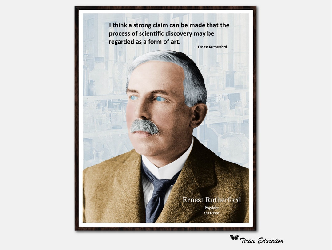 Ernest Rutherford Poster, Science Physics Poster, Famous Scientists ...