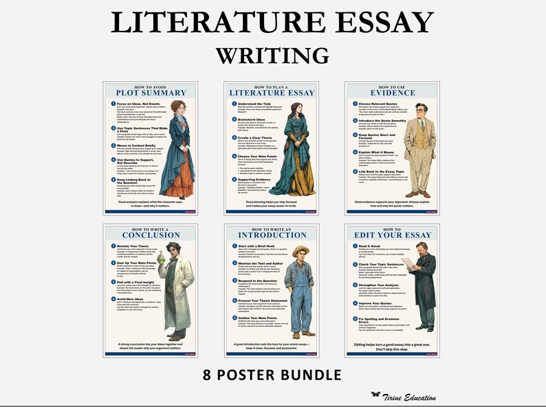 Literature Essay Writing Posters – 6 Printable English Classroom ...
