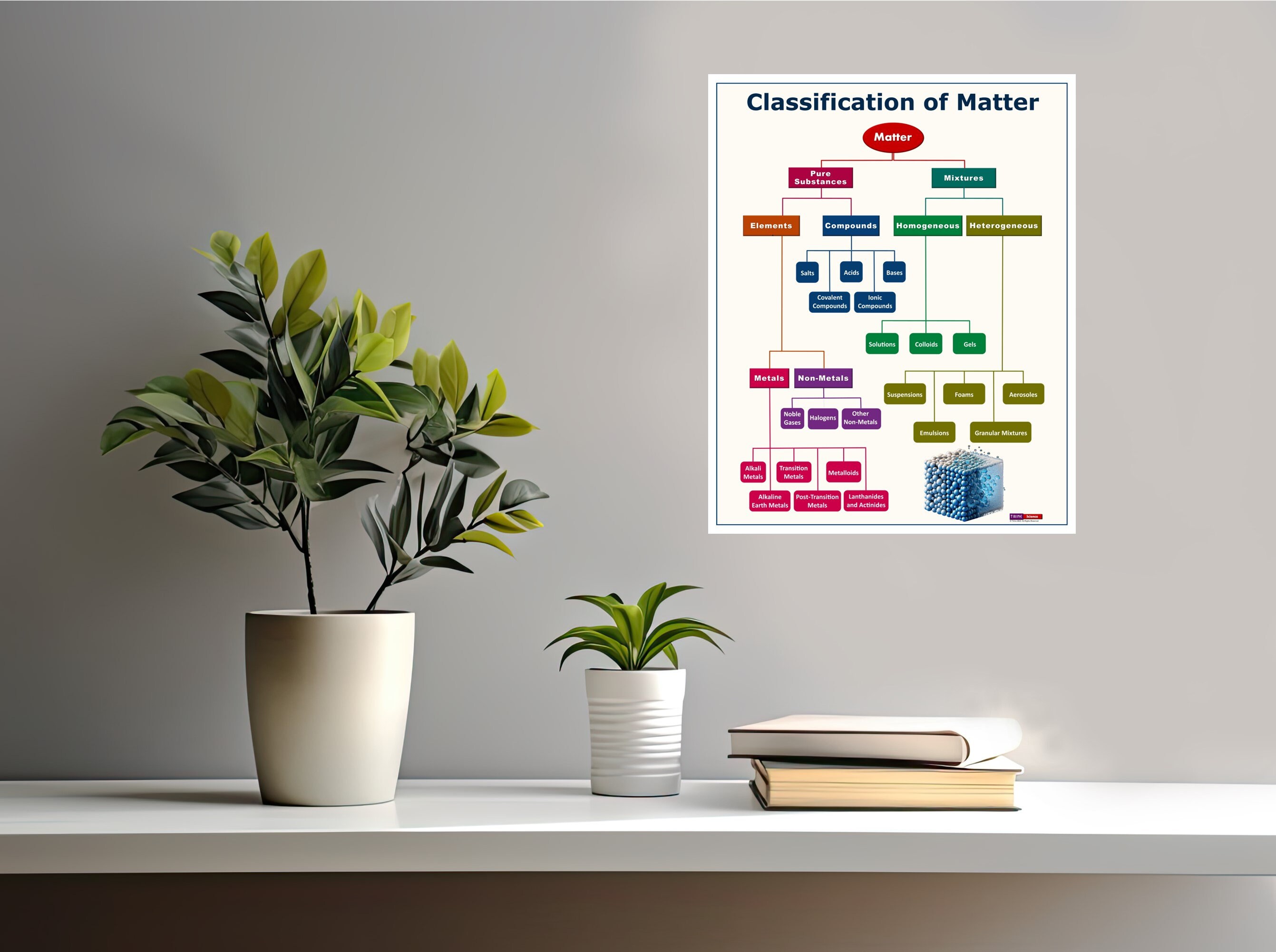Classification of Matter, Chemistry Poster, Educational Science Poster ...