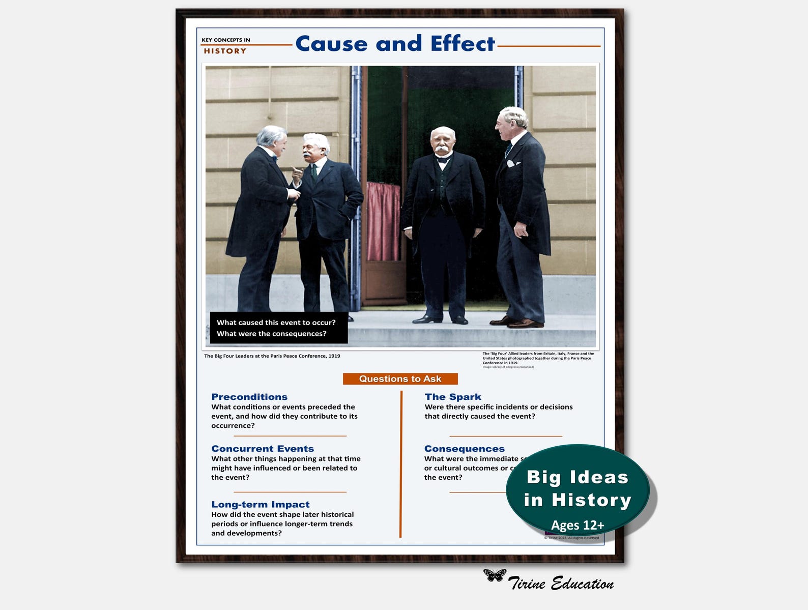 History Classroom Poster - Understanding Cause and Effect in History ...