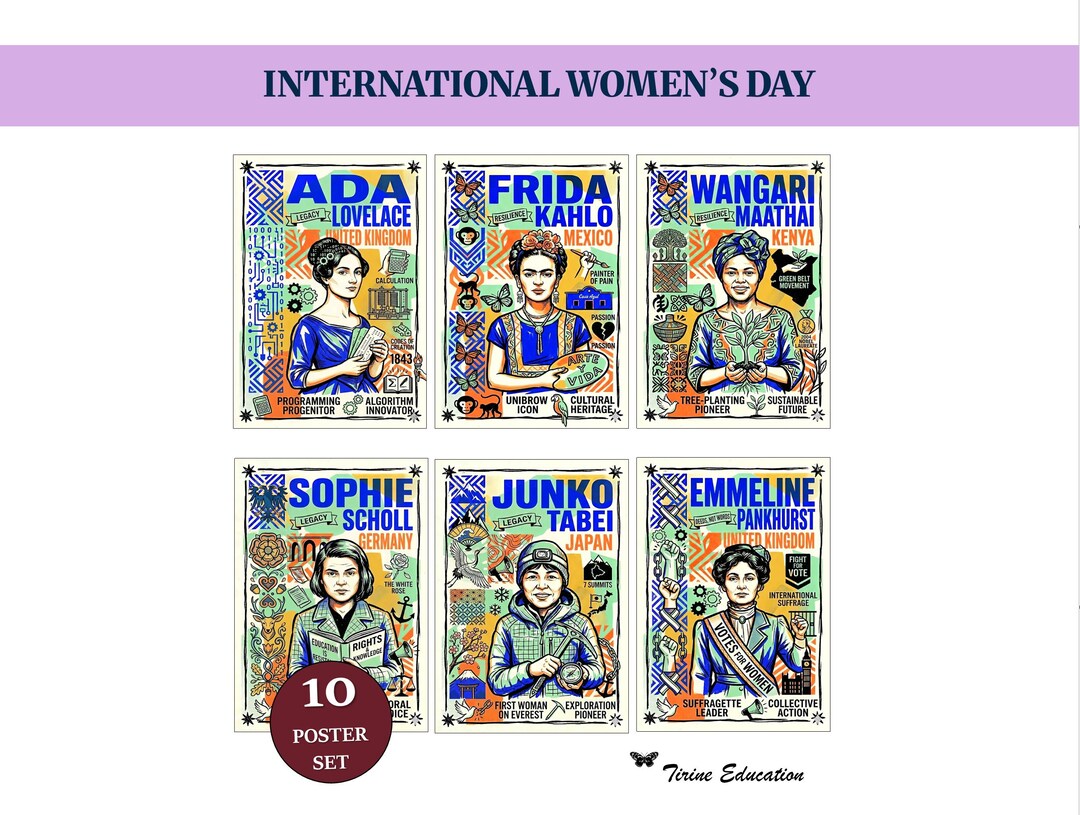 International Women's Day Poster Set, Street Art Style, Feminist ...