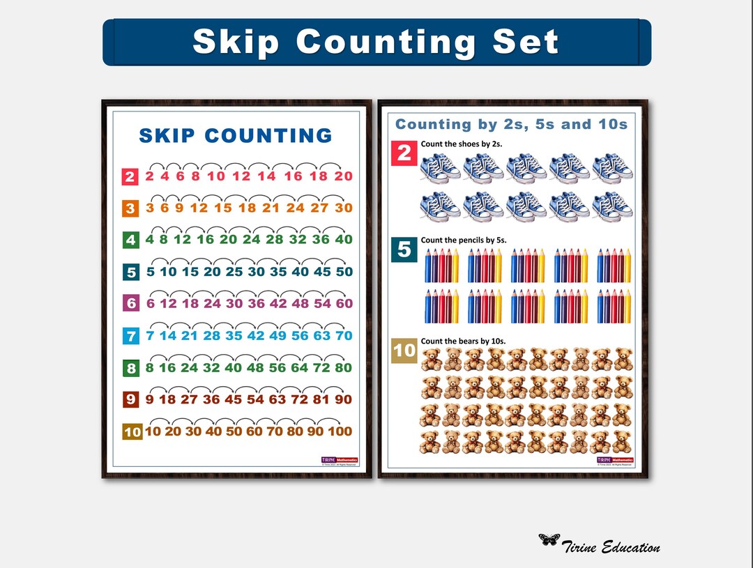 Skip Counting Set Counting in 2s 6s and 10s Counting With - Etsy